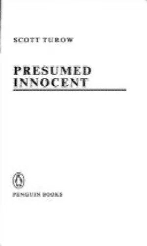Presumed Innocent by Scott Turow – Book Express