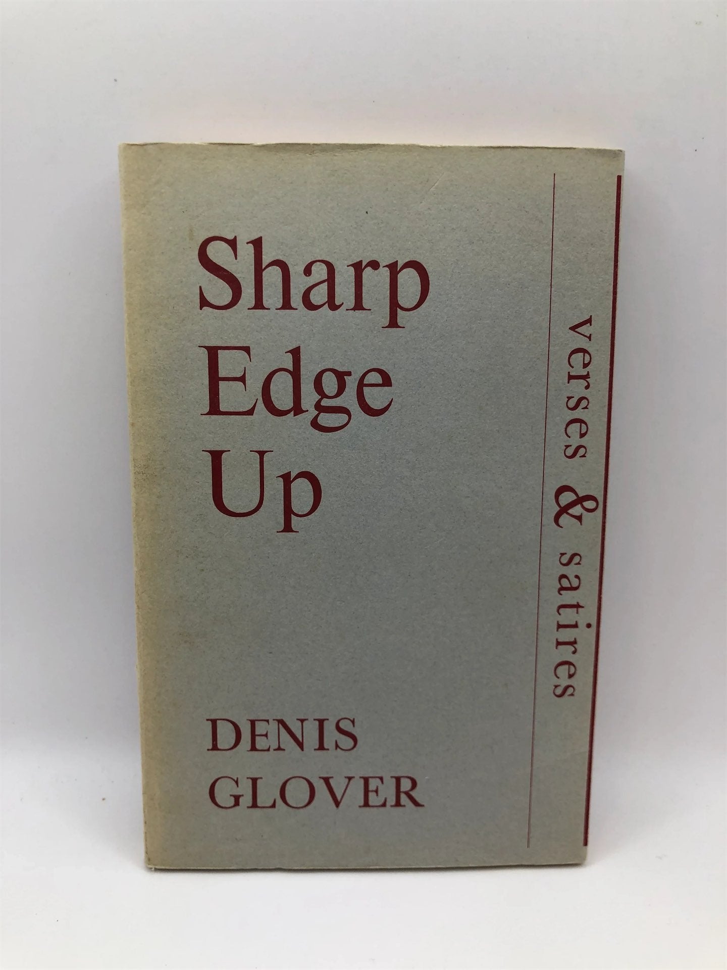 Sharp edge up. Verses and satires by Denis Glover – Book Express